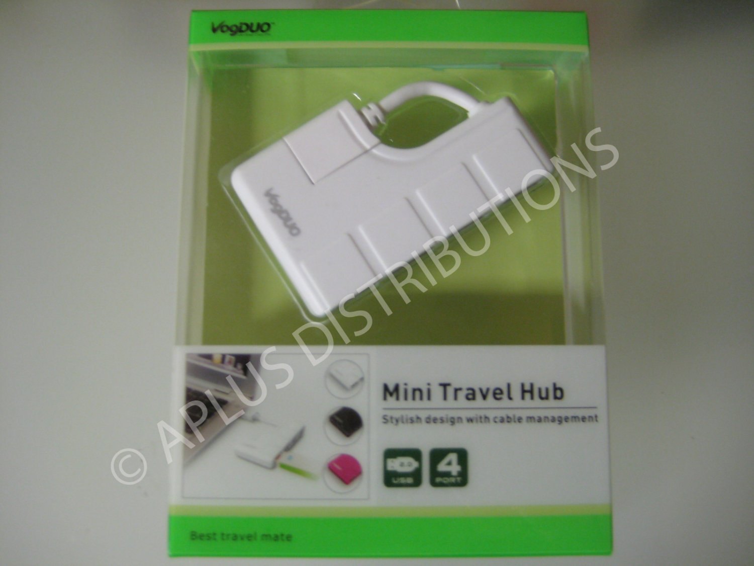 New VogDuo Mini Travel 2.0 USB 4 - Port Hub - White