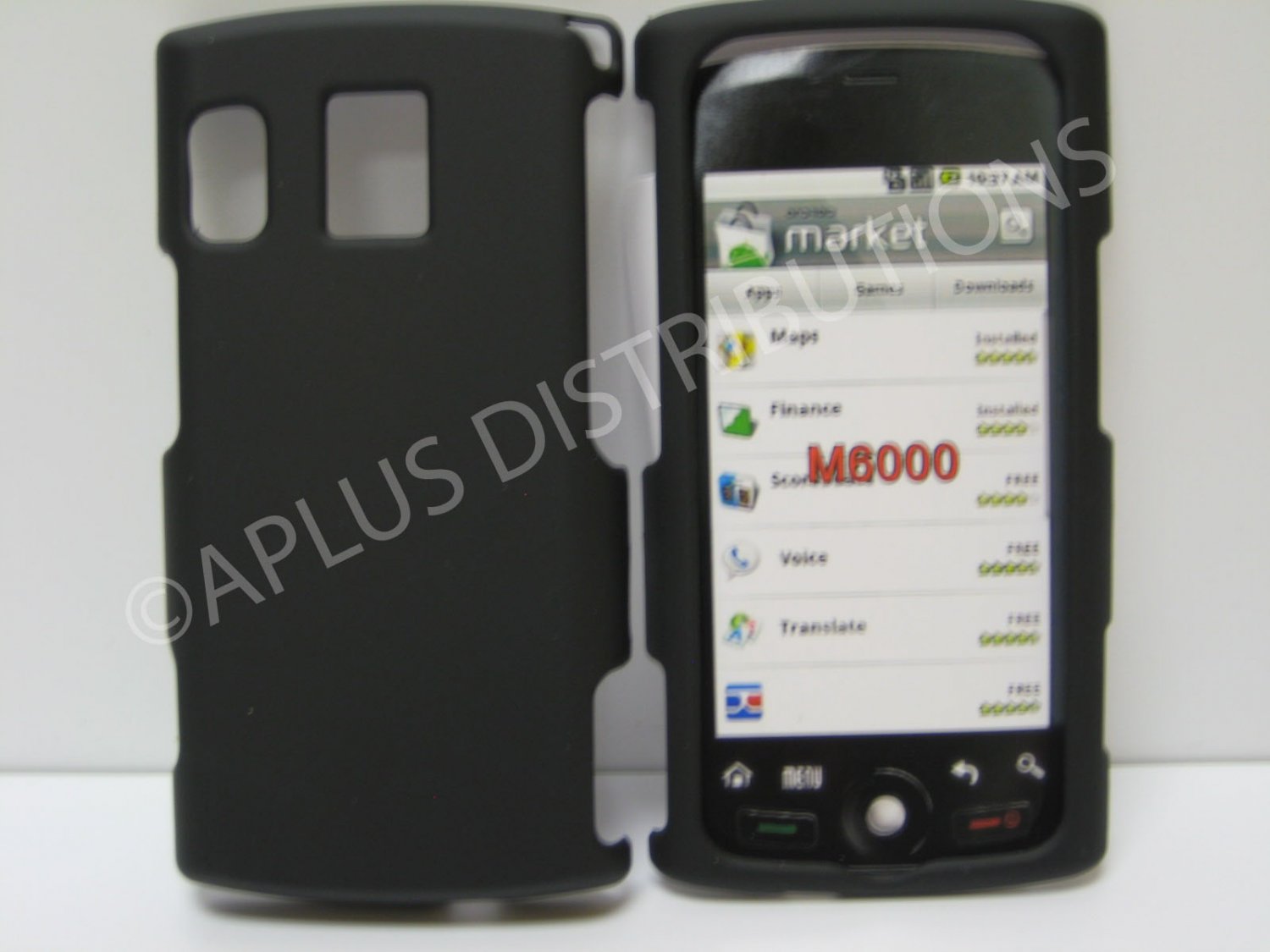 New Black Rubberized Design Hard Protective Cover For Kyocera Zio M6000 ...