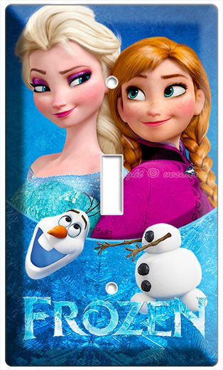 DISNEY FROZEN ELSA and ANNA SISTERLY LOVE SINGLE LIGHT SWITCH PLATE ...