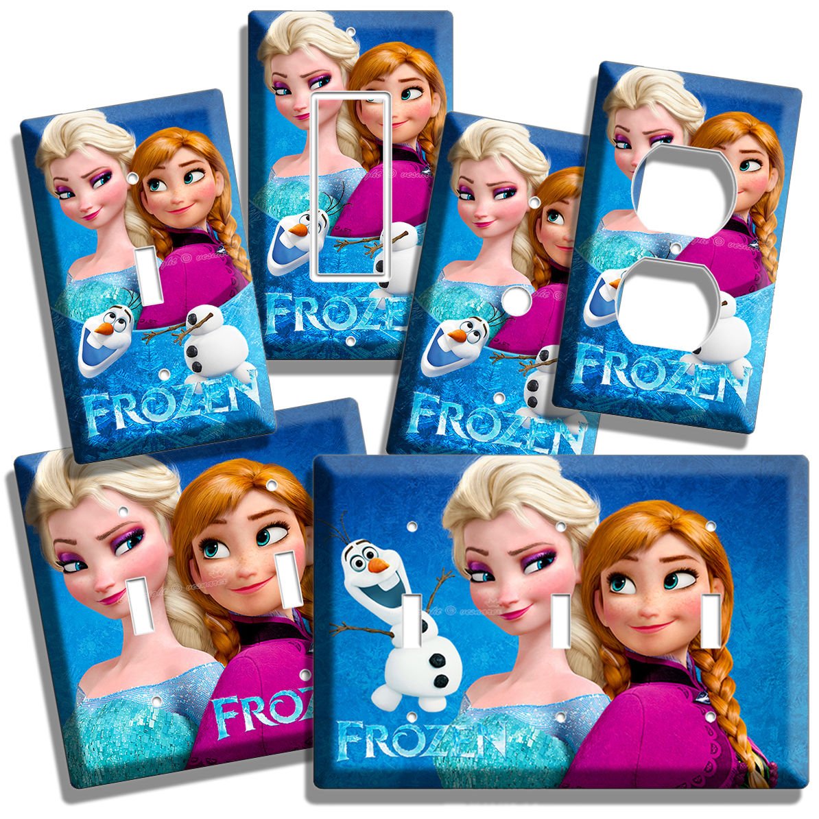 DISNEY FROZEN ELSA and ANNA SISTERS LOVE LIGHT SWITCH OUTLET PLATES ...