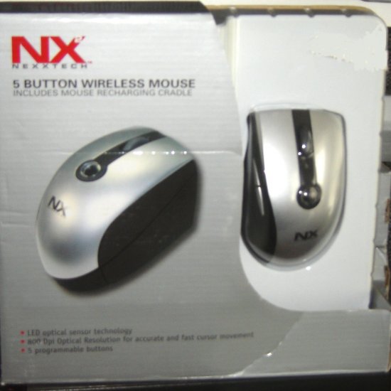 Nexxtech Wireless Optical Mouse (NWOM5): With Rechargea