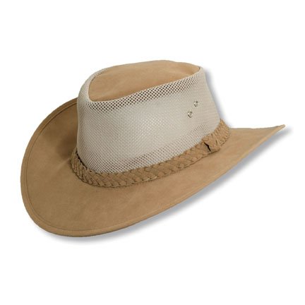 BROWN AUSSIE OUTBACK SOAKER BUSH MESH CROWN BREEZER HAT