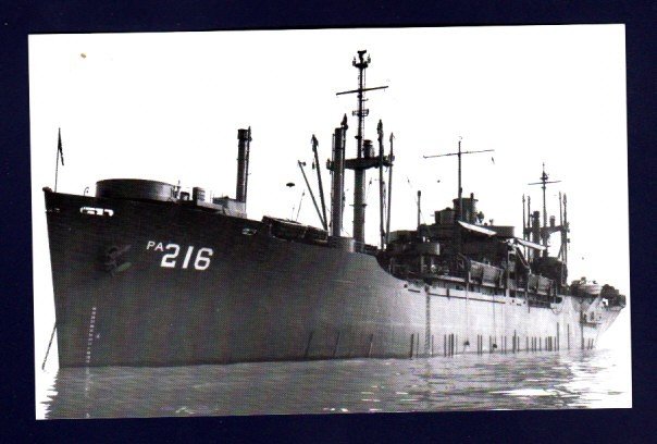 USS NESHOBA APA-216 Amphibious Assault Transport Ship Postcard