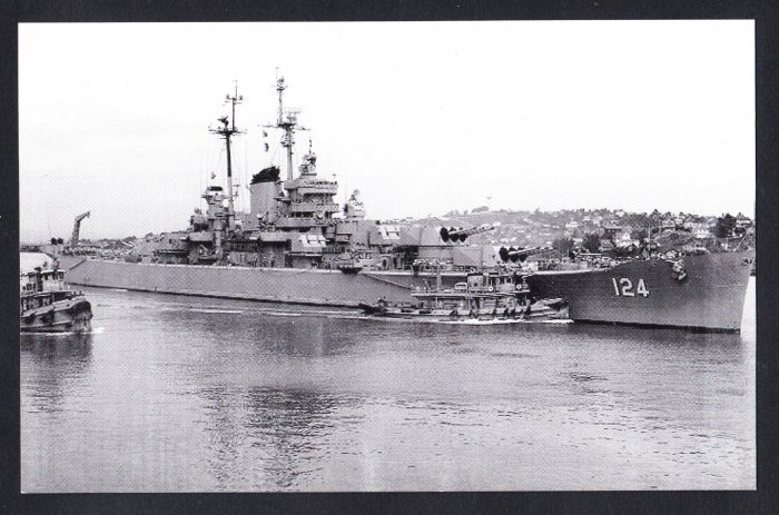 USS ROCHESTER CA-124 Cruiser Navy Ship Postcard