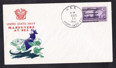 USS HOPI ATF-71 1947 Fleet Maneuvers Naval Cover