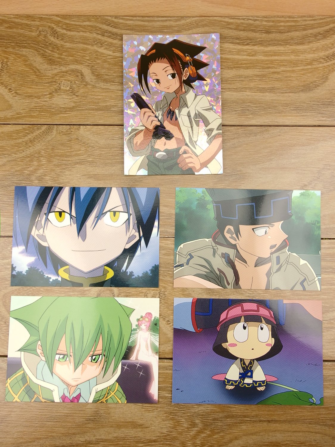 Japanese Anime Jump Shaman King Card x5 pages M009