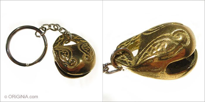 Buddhist Keyring Chinese Muyu Bell Ritual Instrument