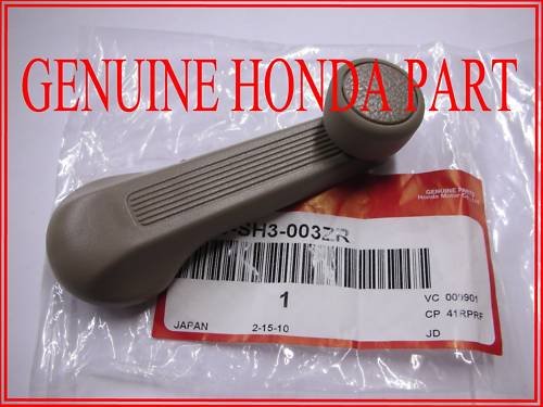 NEW HONDA CIVIC WINDOW CRANK HANDLE W CLIP 01-05 BEIGE
