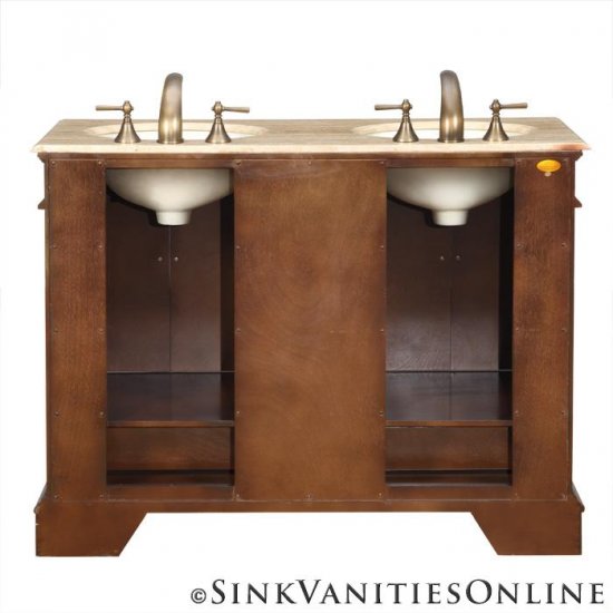48" Sedona - Small Double Sink Bathroom Vanity Cabinet 0715