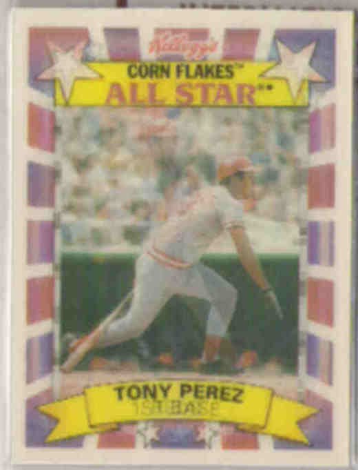 TONY PEREZ 1992 Kellogg's Corn Flakes #2 of 10. REDS
