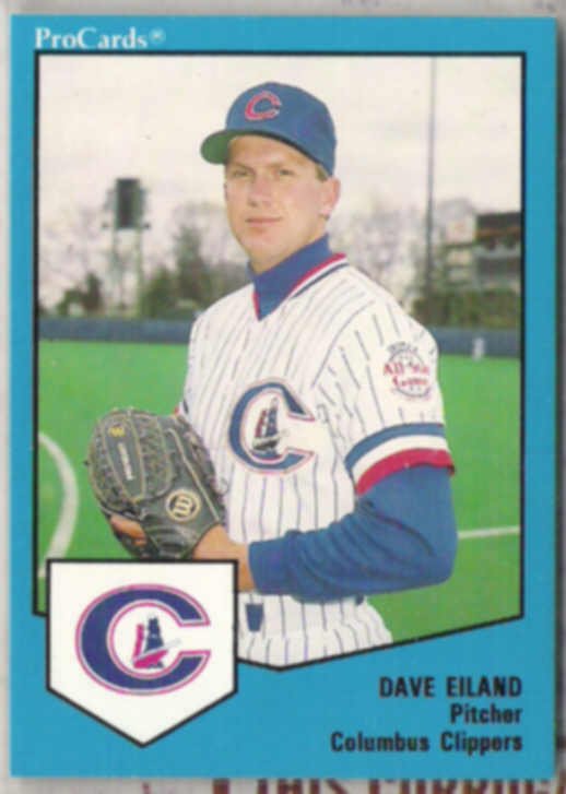 DAVE EILAND 1989 Pro Cards #750. COLUMBUS