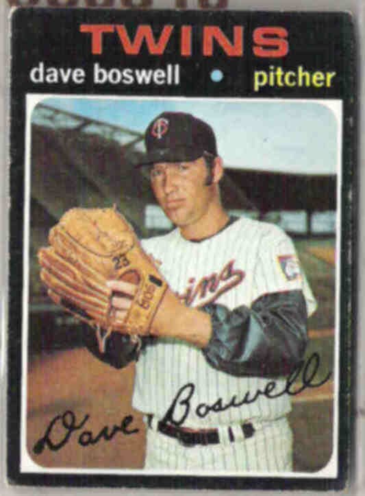 DAVE BOSWELL 1971 Topps #675. TWINS