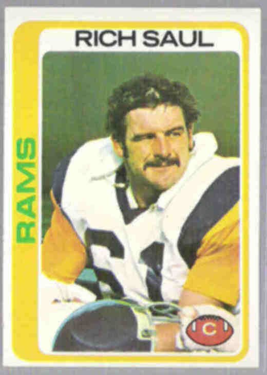 RICH SAUL 1978 Topps #498. RAMS
