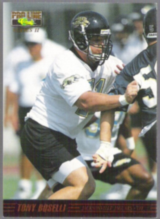 TONY BOSELLI 1995 Classic Rookie #51. JAGS