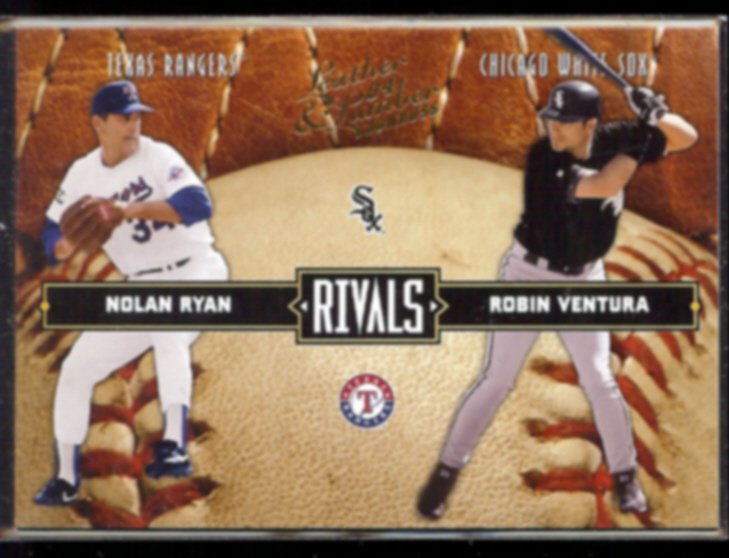 NOLAN RYAN / ROBIN VENTURA 2004 Donruss Leather + Lumber #'d Insert ...