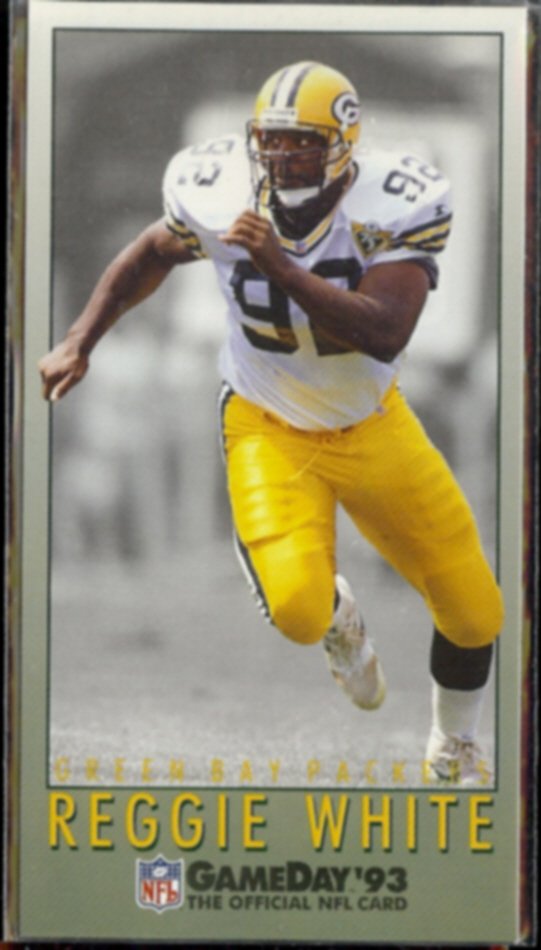 REGGIE WHITE 1993 Fleer Game Day #441. PACKERS