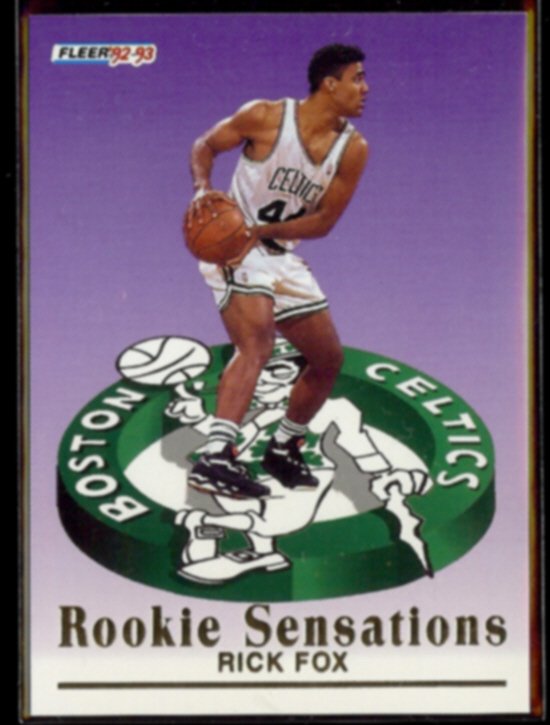 RICK FOX 1992 Fleer Rookie Sensations Insert #4 of 12. CELTICS