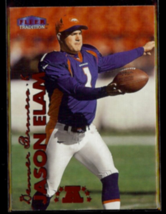 JASON ELAM 1999 Fleer Tradition #82. BRONCOS