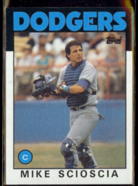 MIKE SCIOSCIA 1986 Topps #468. DODGERS