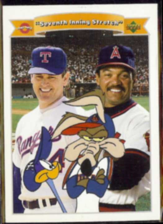 NOLAN RYAN / REGGIE JACKSON 1991 Upper Deck Looney Tunes #98.