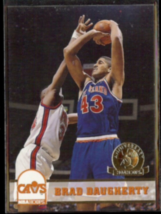 BRAD DAUGHERTY 1993 Hoops GOLD Insert #37. CAVS