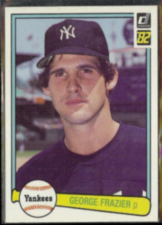 GEORGE FRAZIER 1982 Donruss #584. YANKEES