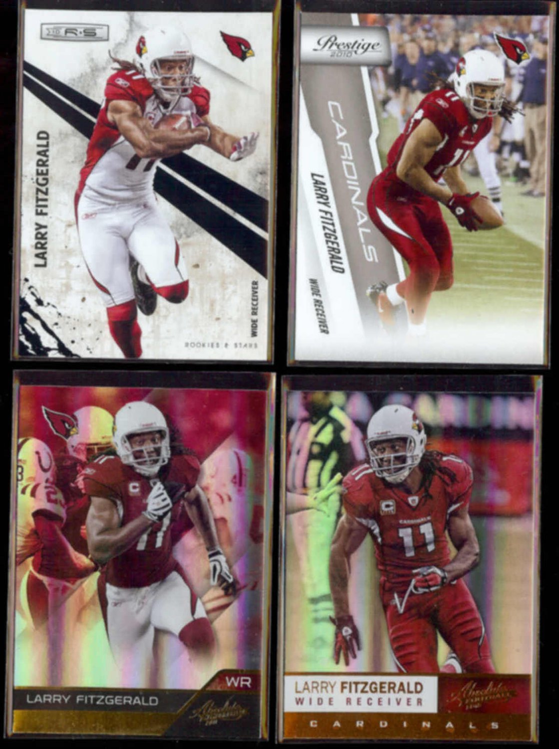 LARRY FITZGERALD (4) Card Lot (2010 - 2012) CARDS