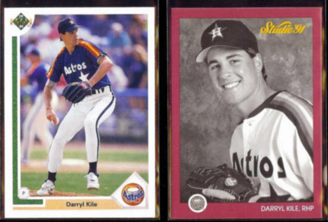 DARRYL KILE 1991 Upper Deck #774 + 1991 Studio #178. ASTROS