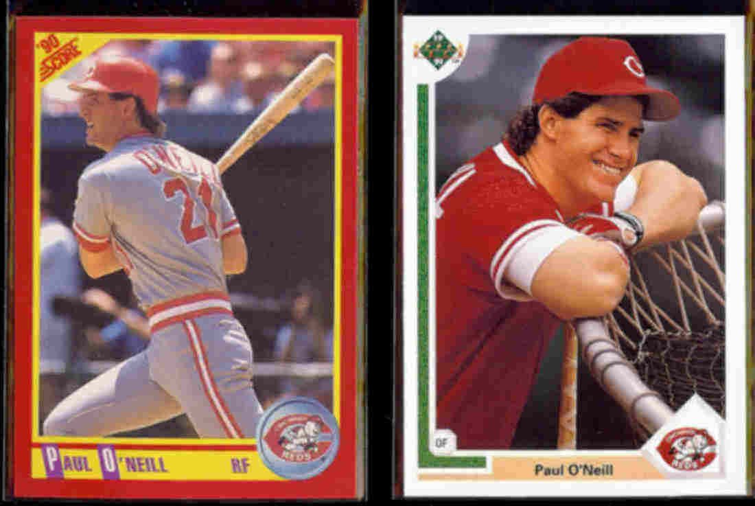 PAUL O'NEILL 1990 Score #295 + 1991 Upper Deck #133. REDS