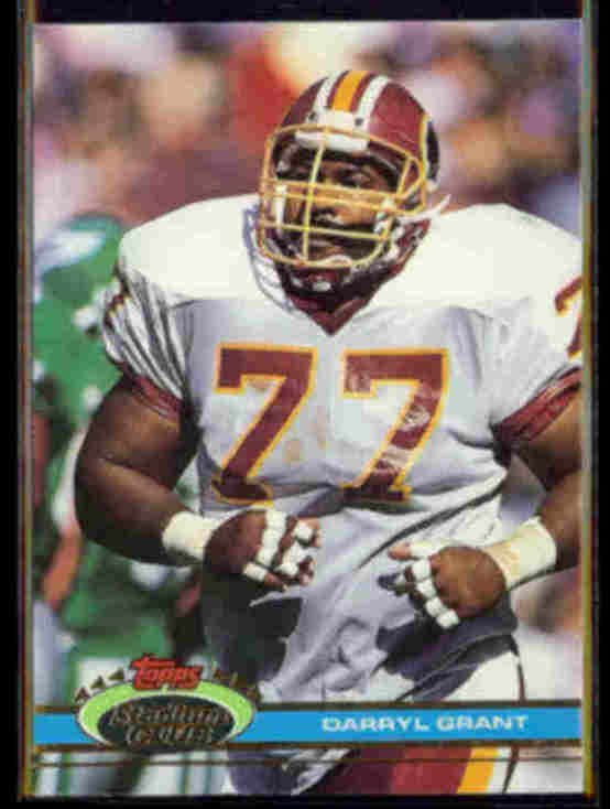 DARRYL GRANT 1991 Stadium Club #363. REDSKINS