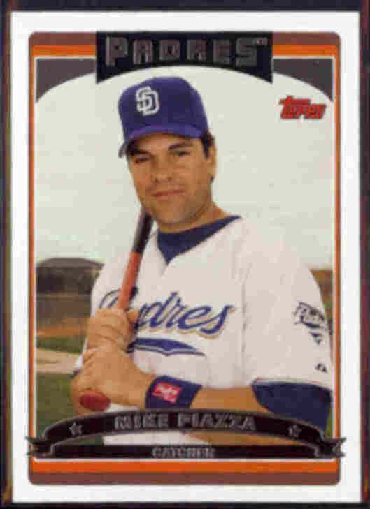MIKE PIAZZA 2006 Topps #585. PADRES