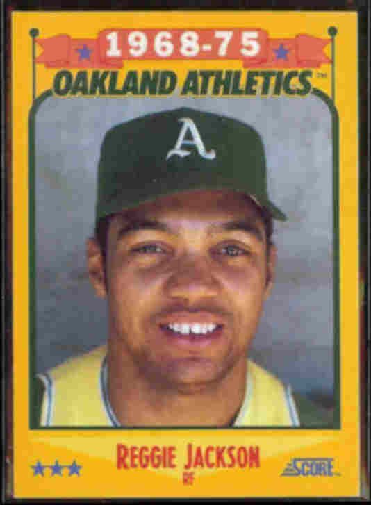 REGGIE JACKSON 1988 Score Salute #500. A's