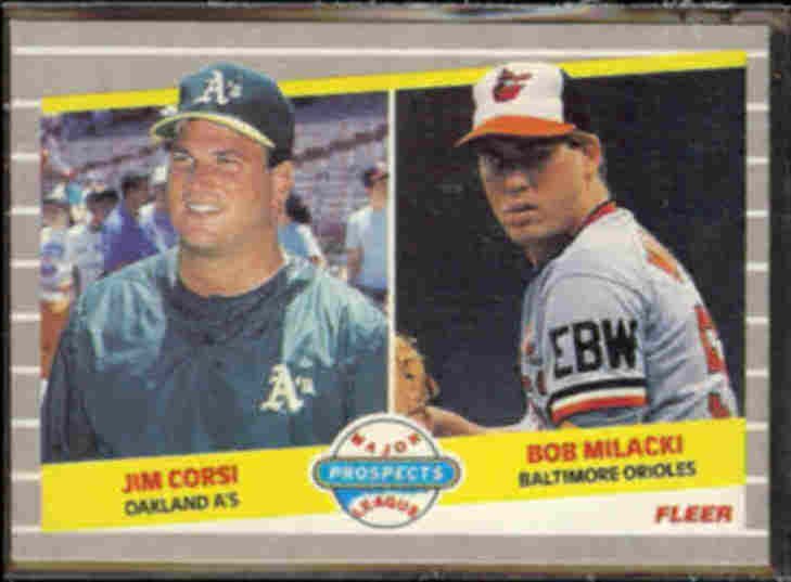 BOB MILACKI 1989 Fleer Prospects #649. ORIOLES