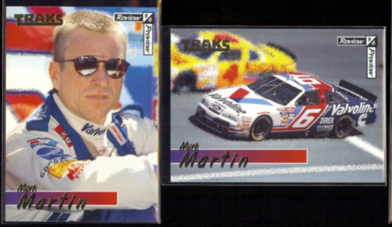 MARK MARTIN 1996 Trax #11 + #5. NASCAR - Winston Cup