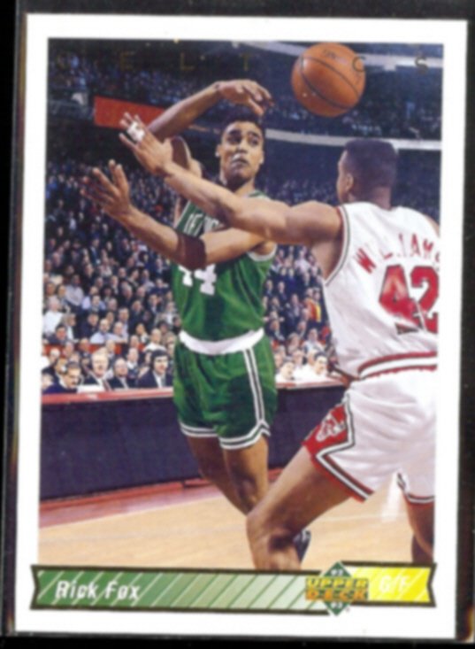 RICK FOX 1992 Upper Deck #232. CELTICS