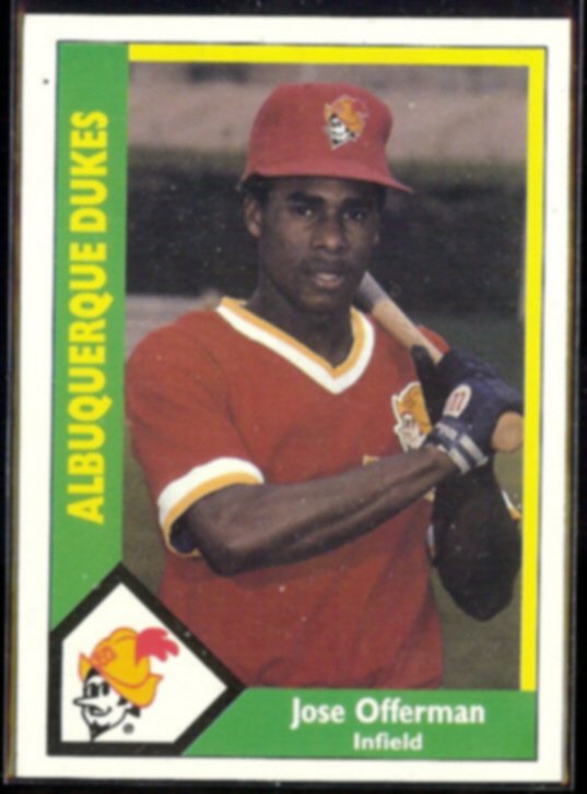 JOSE OFFERMAN 1990 CMC Minor League Pre Rookie #19. DUKES
