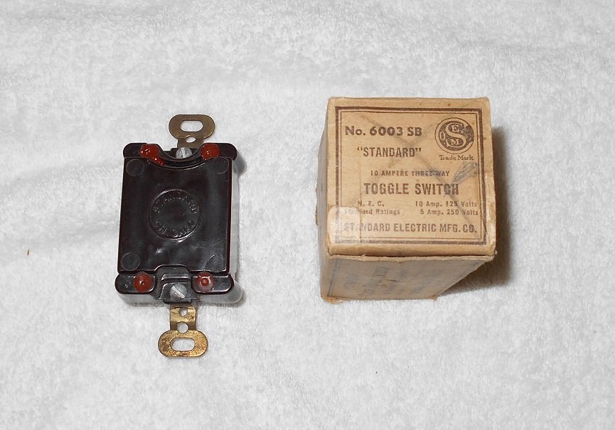 Standard Electric - Vintage Flush Toggle Switch w/ Original Box ...