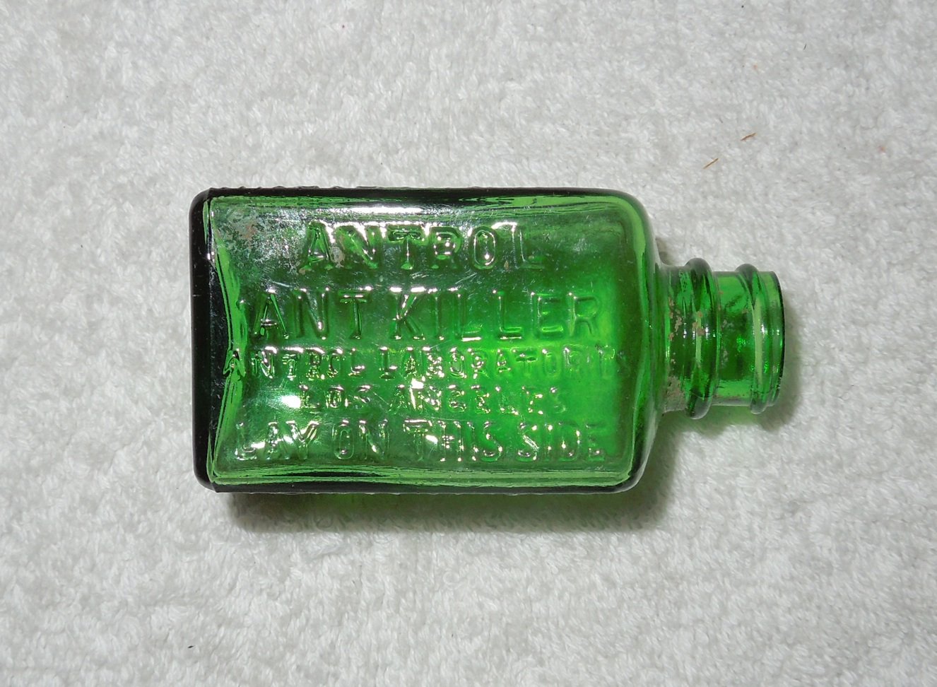 Antrol Ant Killer - Empty Green Glass Bottle Only - Antrol Laboratories ...