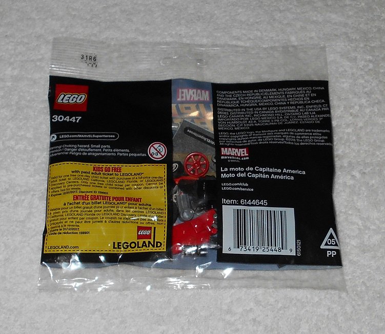 LEGO 30447 - Captain America's Motorcycle - Super Heroes - 2016 - New
