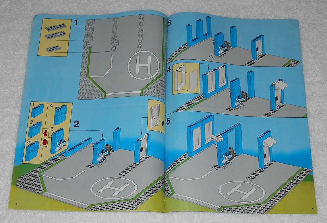 LEGO 6387 - Coastal Rescue Base - Town - 1989 - Instructions Only