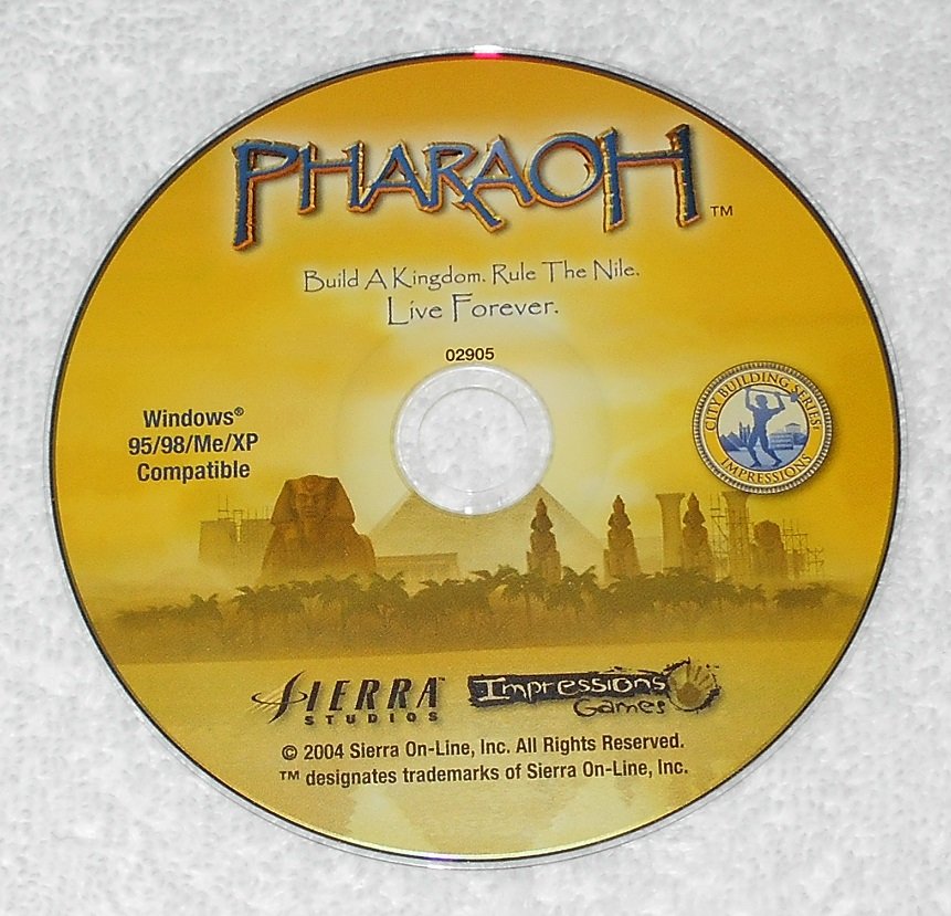 Pharaoh PC Game - CD-ROM Only - Sierra Studios Impressions - 2004 - English