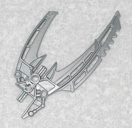 LEGO Bionicle - Double Curved Blade - Scarab - Gray - Part # 64299 ...
