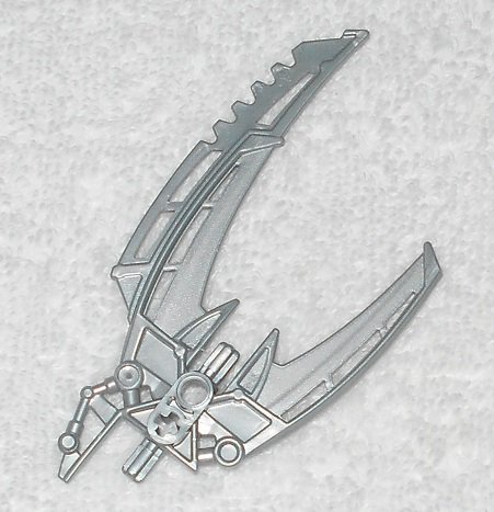 LEGO Bionicle - Double Curved Blade - Scarab - Gray - Part # 64299 ...