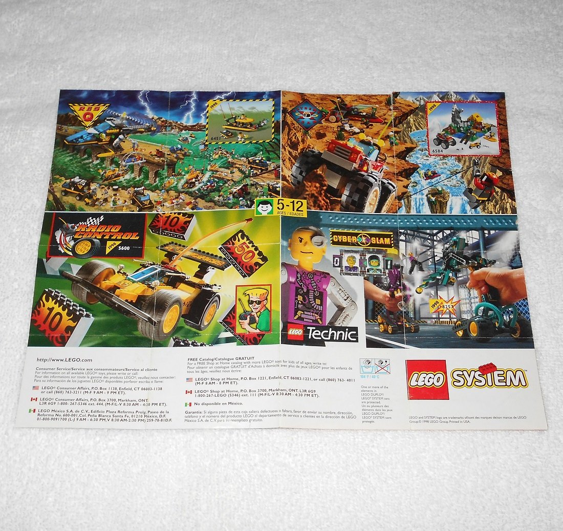 LEGO - 1998 Poster / Catalog - Adventurers, Insectoids, Ninja ...