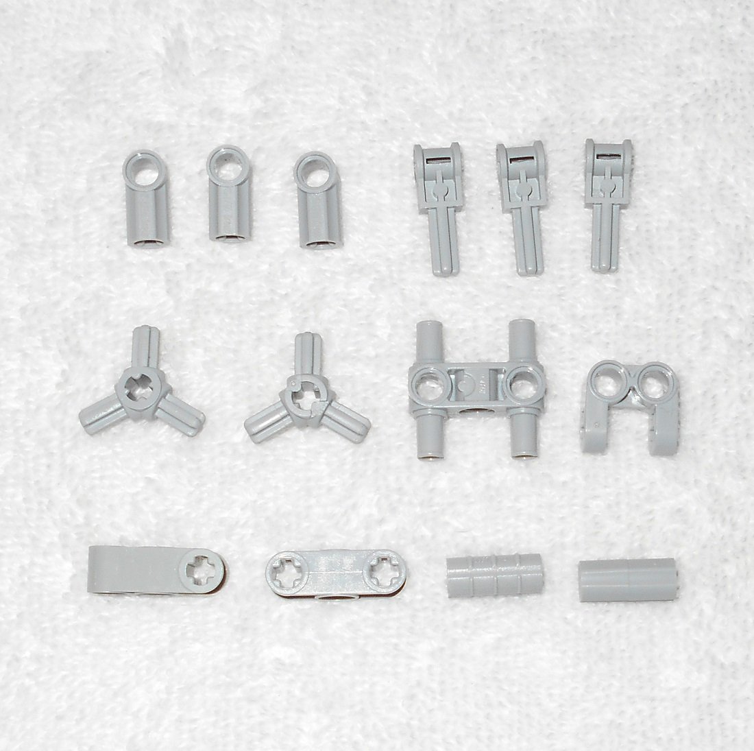 LEGO Technic - (x14) Connectors - Light Bluish Gray - 32013 6553 57585 ...