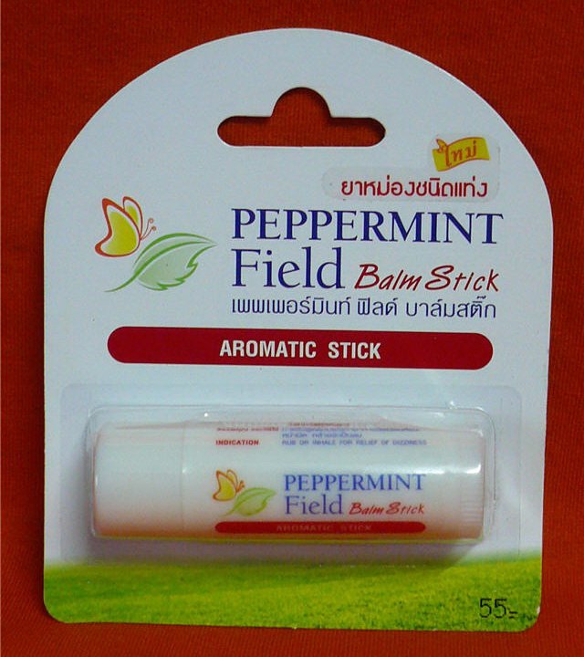 PEPPERMINT FIELD AROMATIC BALM STICK Relief Dizziness Faint 6g