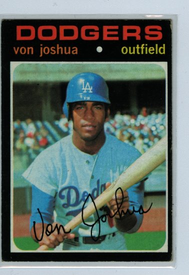 1971 Topps Baseball #57 Von Joshua Dodgers VG/EX