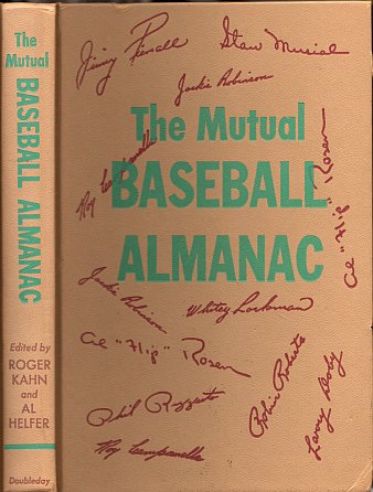 The Mutual Baseball Almanac by Roger Kahn and Al Helfer 1954 VINTAGE