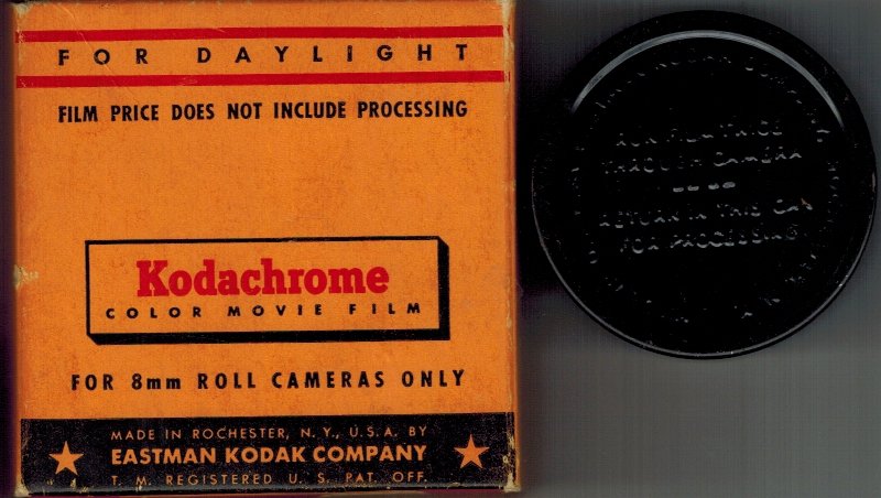 Kodachrome Eastman Kodak 8mm Film K459/K 459 Daylight For Roll Cameras ...