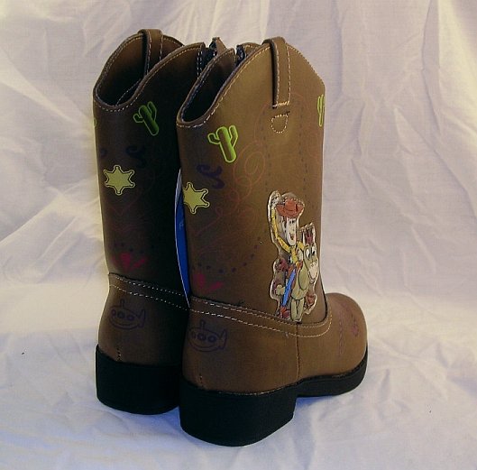 Disney Toy Story Woody Cowboy Boots Child 6T Light Up Pixar Andy ...